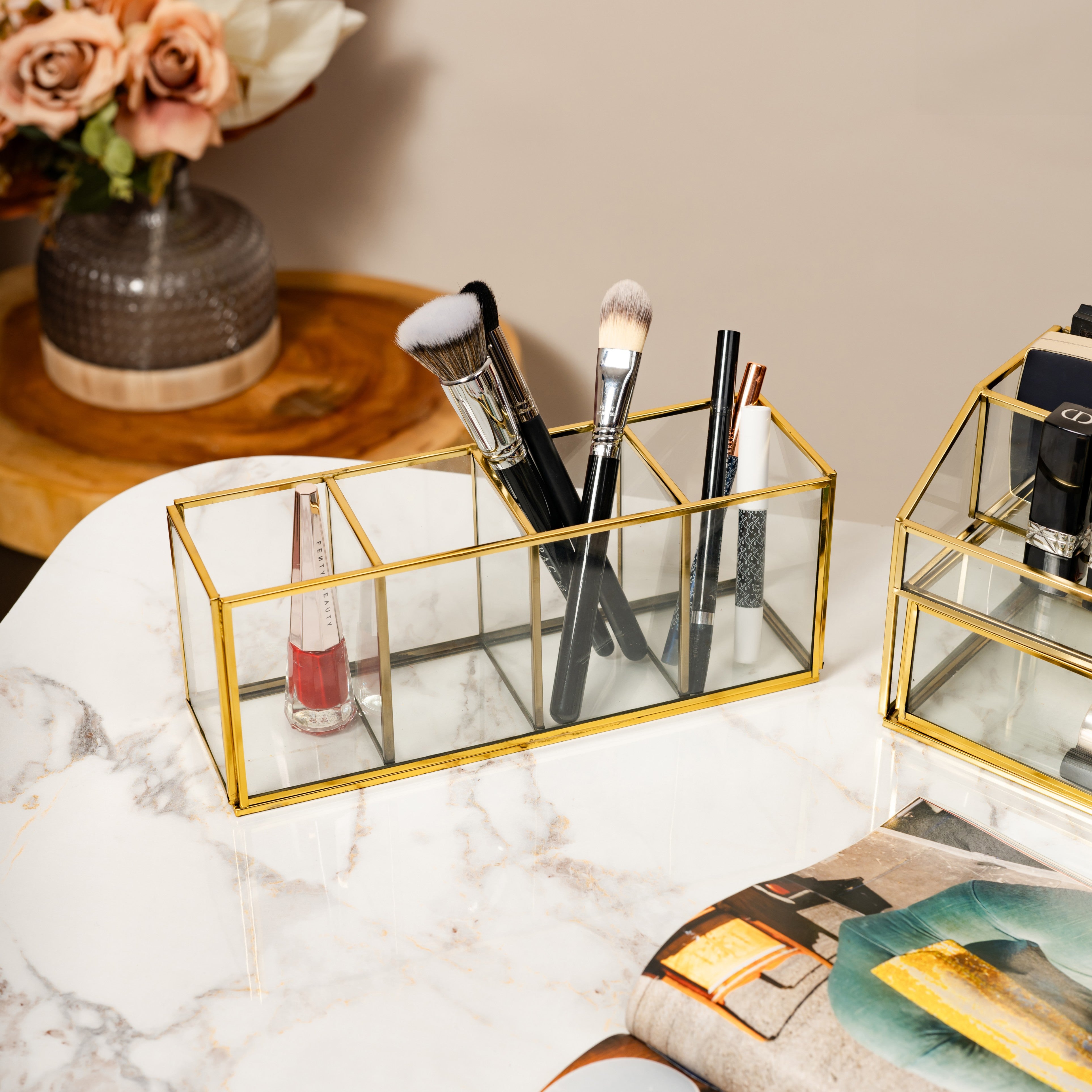 Glass Square Organiser – Aidea Homes