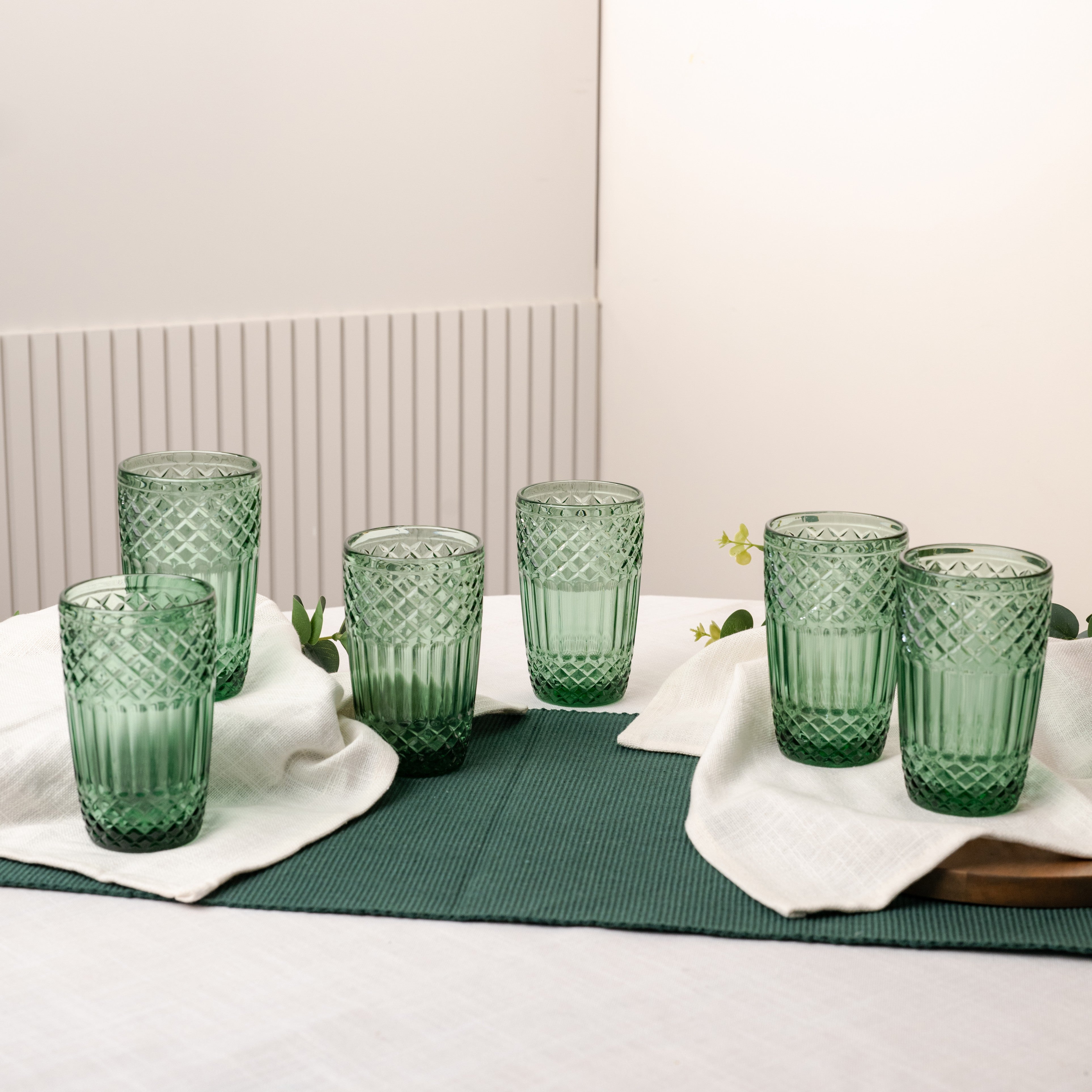 Green Water Glass Set – Aidea Homes